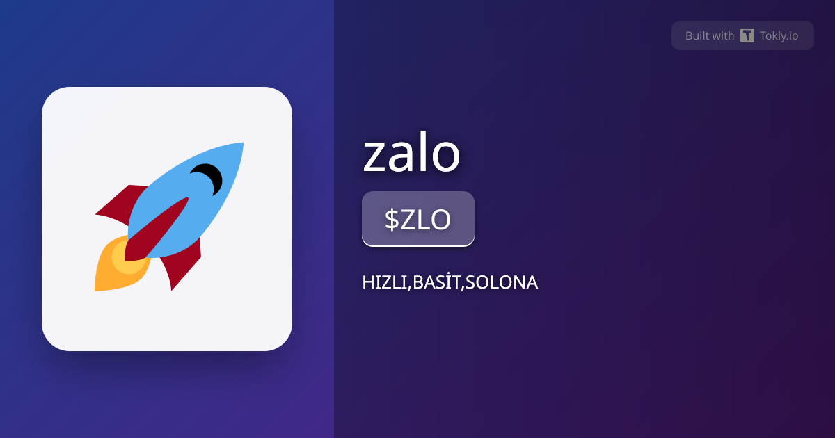 zalo (ZLO) - SOLANA Token | Crypto Website | Token Launch